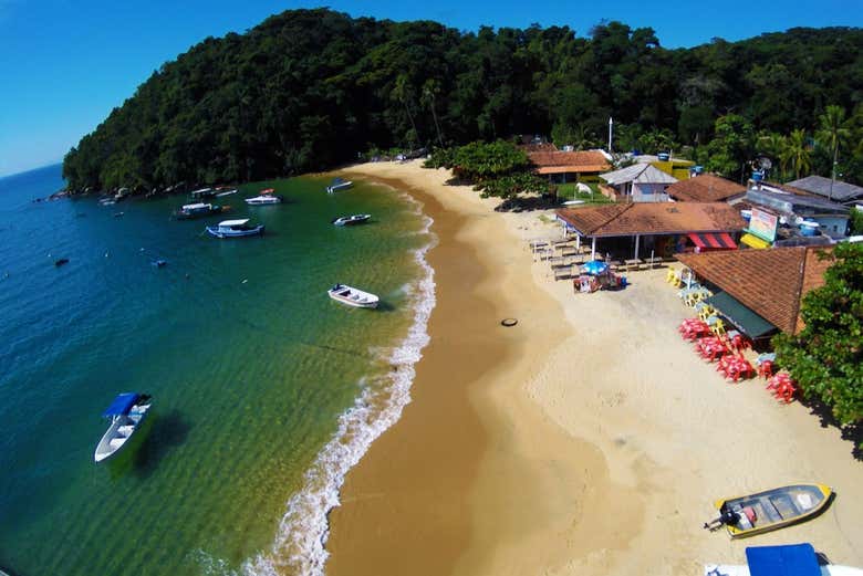 Paseo en barco por Lagoa Azul + Playas de Ilha Grande desde Angra dos Reis