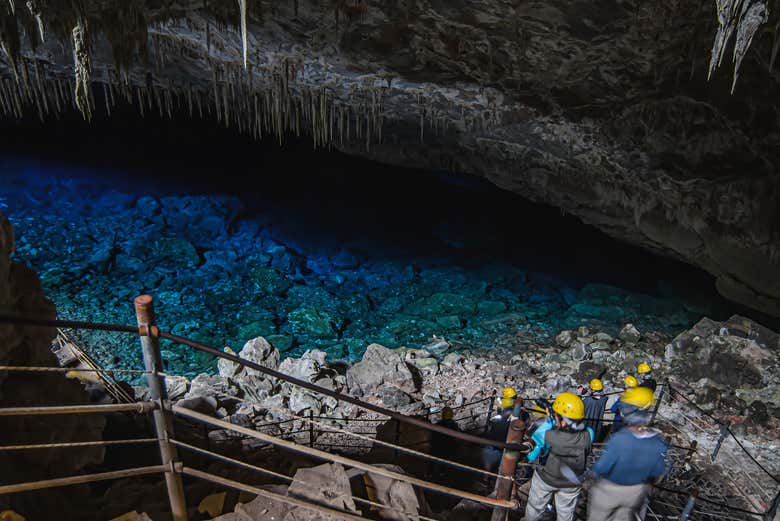 Visita guiada por la gruta del Lago Azul, Bonito