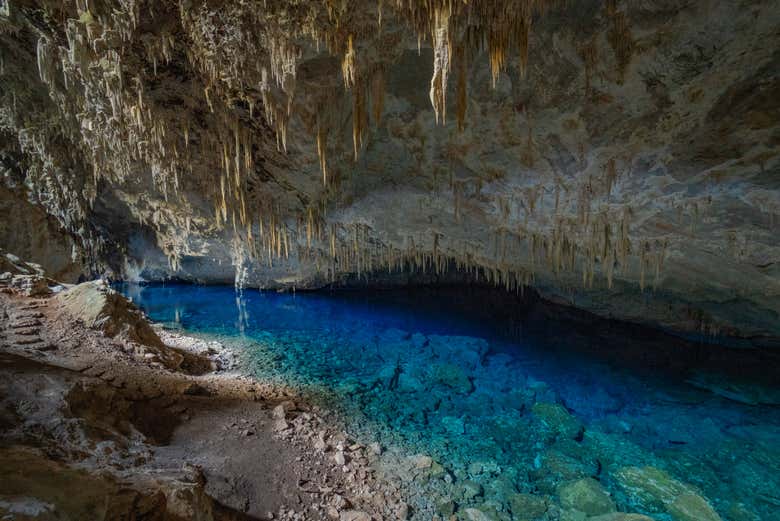 Visita guiada por la gruta del Lago Azul, Bonito