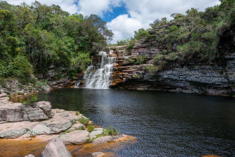 Excursión à la cascade do Mosquito et au Poço do Diabo depuis Lençóis