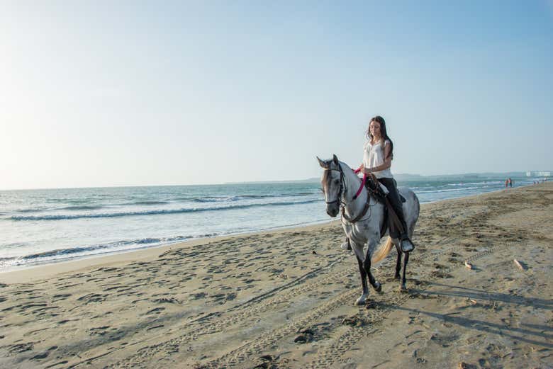 Paseo a caballo por la playa + Rancho tradicional, Cartagena de Indias