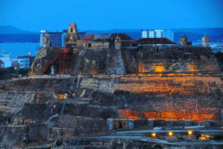Visita guiada por el castillo San Felipe de Barajas, Cartagena de Indias
