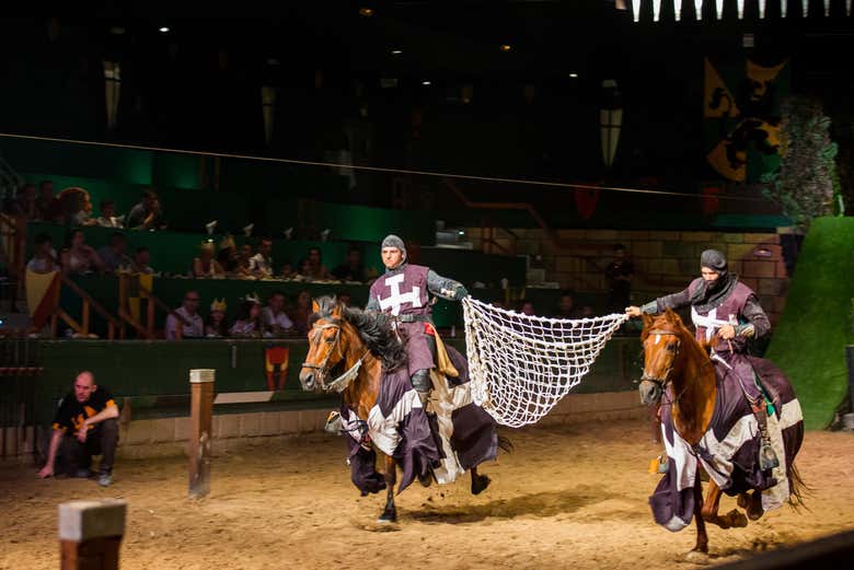 Cena con espectáculo en Magic Robin Hood, Albir