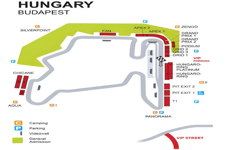 Ingresso da Fórmula 1: Grand Prix da Hungria 2026, Budapeste ...