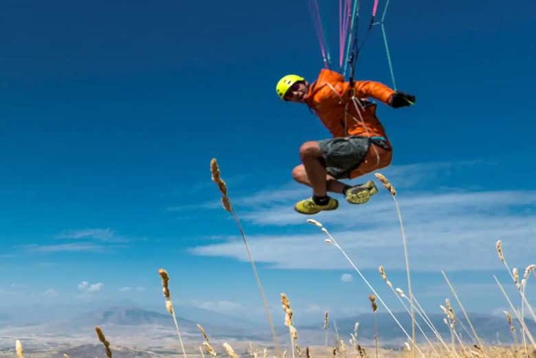 Vuelo en parapente por São Martinho do Porto, Nazaré