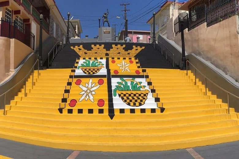 Visita guiada por el proyecto de arte público Yaucromatic de Yauco