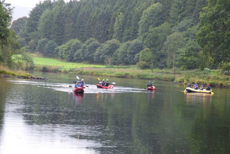 Rafting en duckie sur le fleuve Tay depuis Aberfeldy