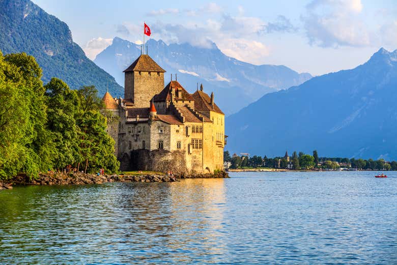 Entrada al castillo de Chillon, Veytaux